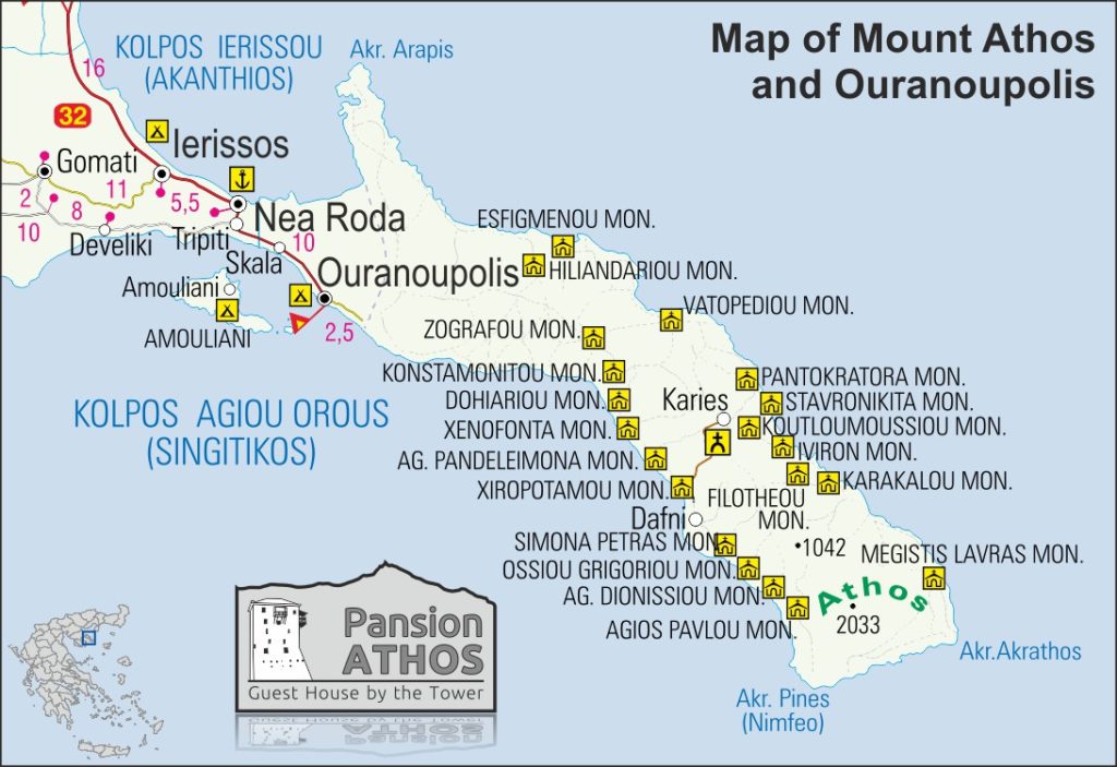 Ouranoupoli Weather and Mount Athos in Chalkidiki
